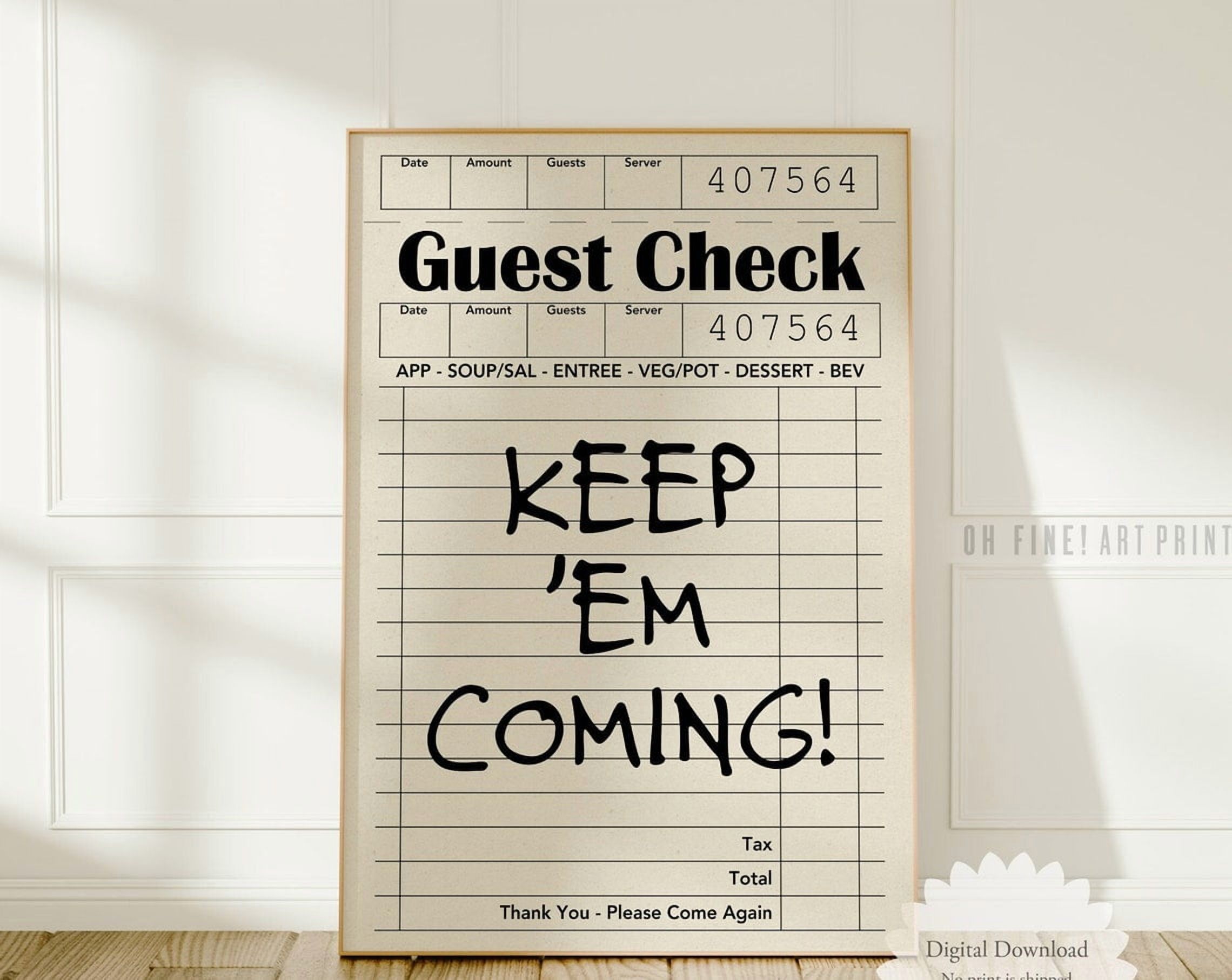 SEPT Keep Em Coming Poster, Cocktail Bar Cart Print, Printable Art ...