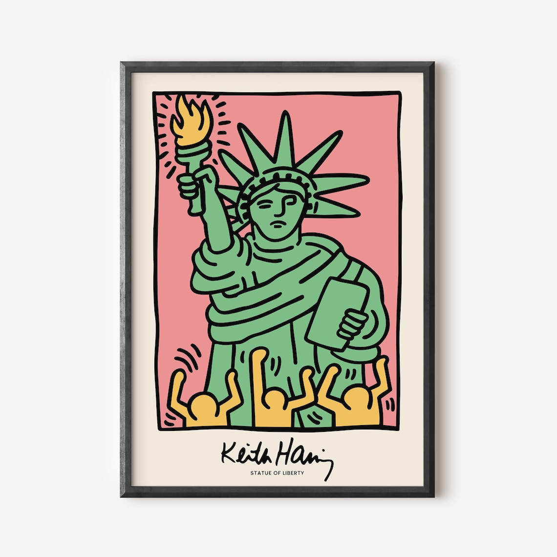 SEPT Keith Haring Poster, Keith Haring Print, Exhibition Poster ...
