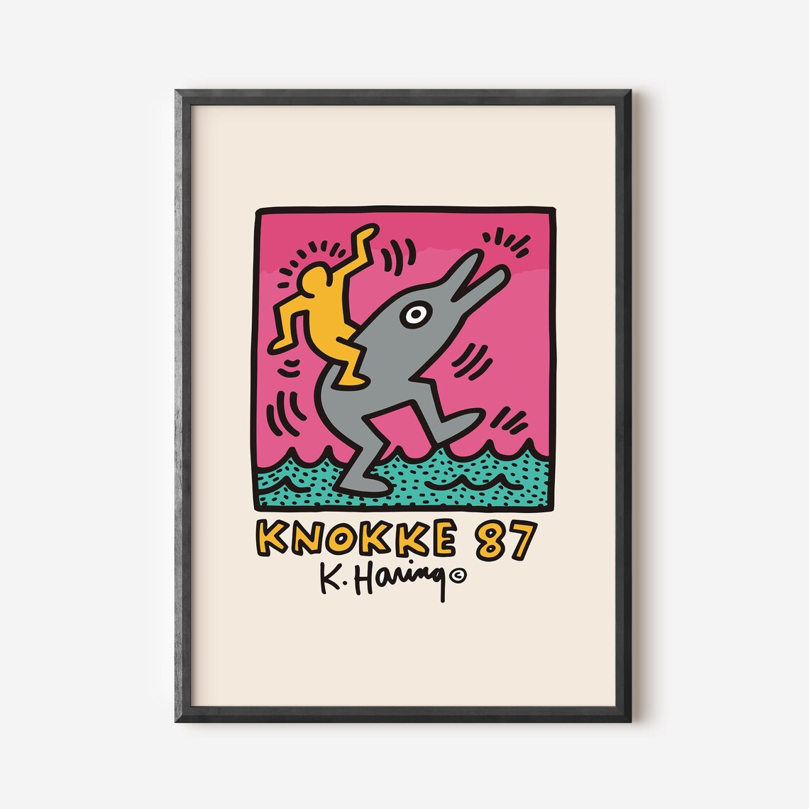 SEPT Keith Haring Poster, Keith Haring Print, Exhibition Poster ...