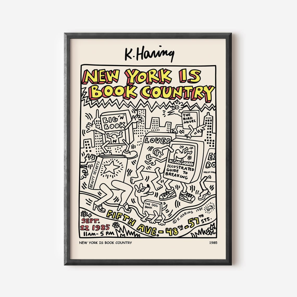SEPT Keith Haring Poster, Keith Haring Print, Exhibition Poster ...