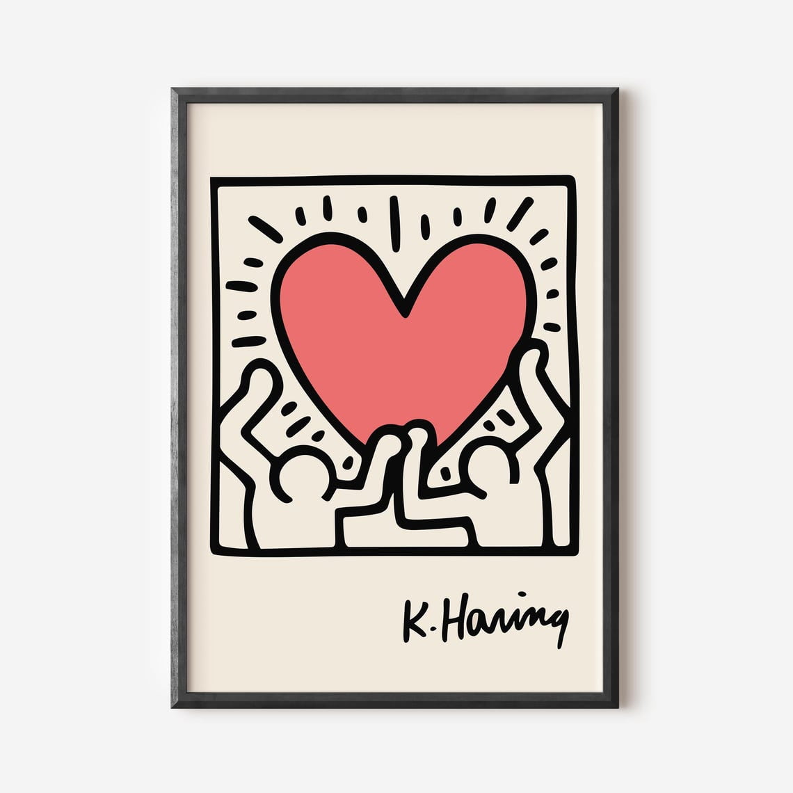 SEPT Keith Haring Poster, Keith Haring Print, Exhibition Poster ...