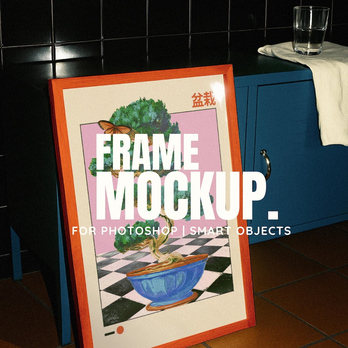SEPT Large Leaning Frame Mockup, Cabinet , Colour Change Options Din A ...