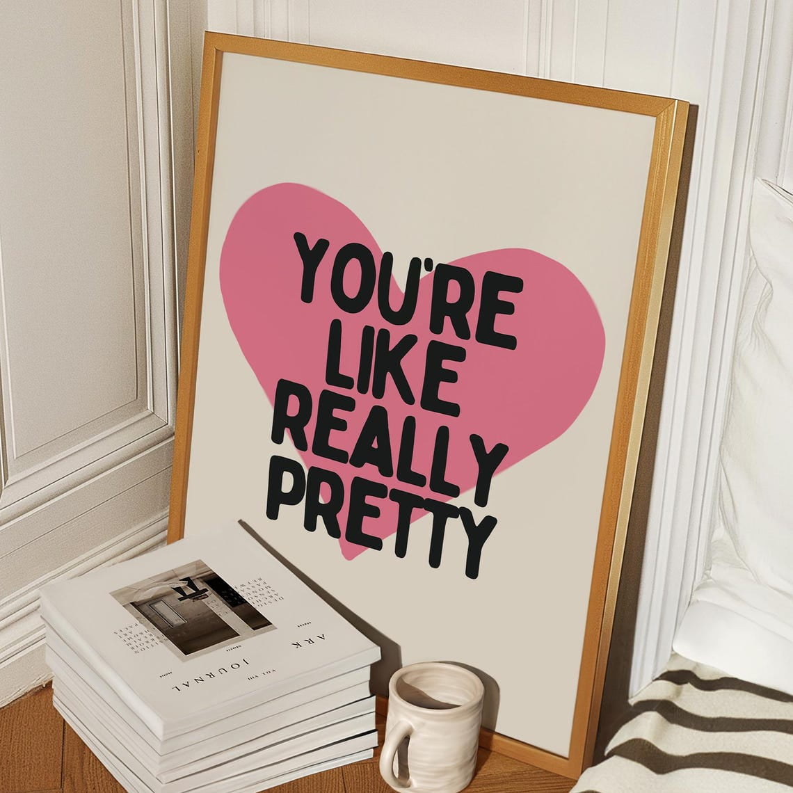 SEPT You'Re Like Really Pretty Print, Trendy Wall Art, Coquette Wall ...