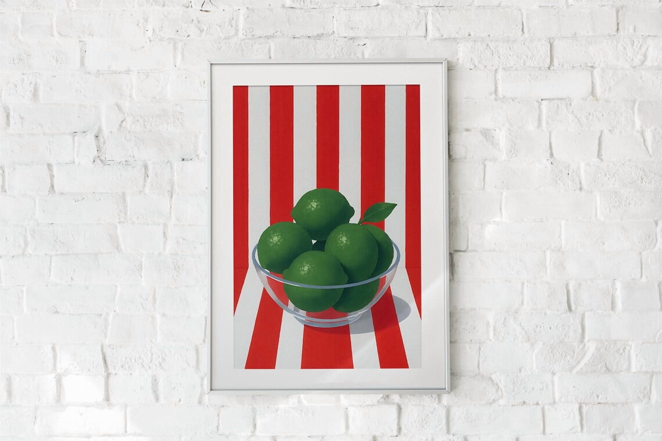 SEPT Lime Wall Art Printable, Green Citrus Fruit Kitchen Decor, Vintage ...