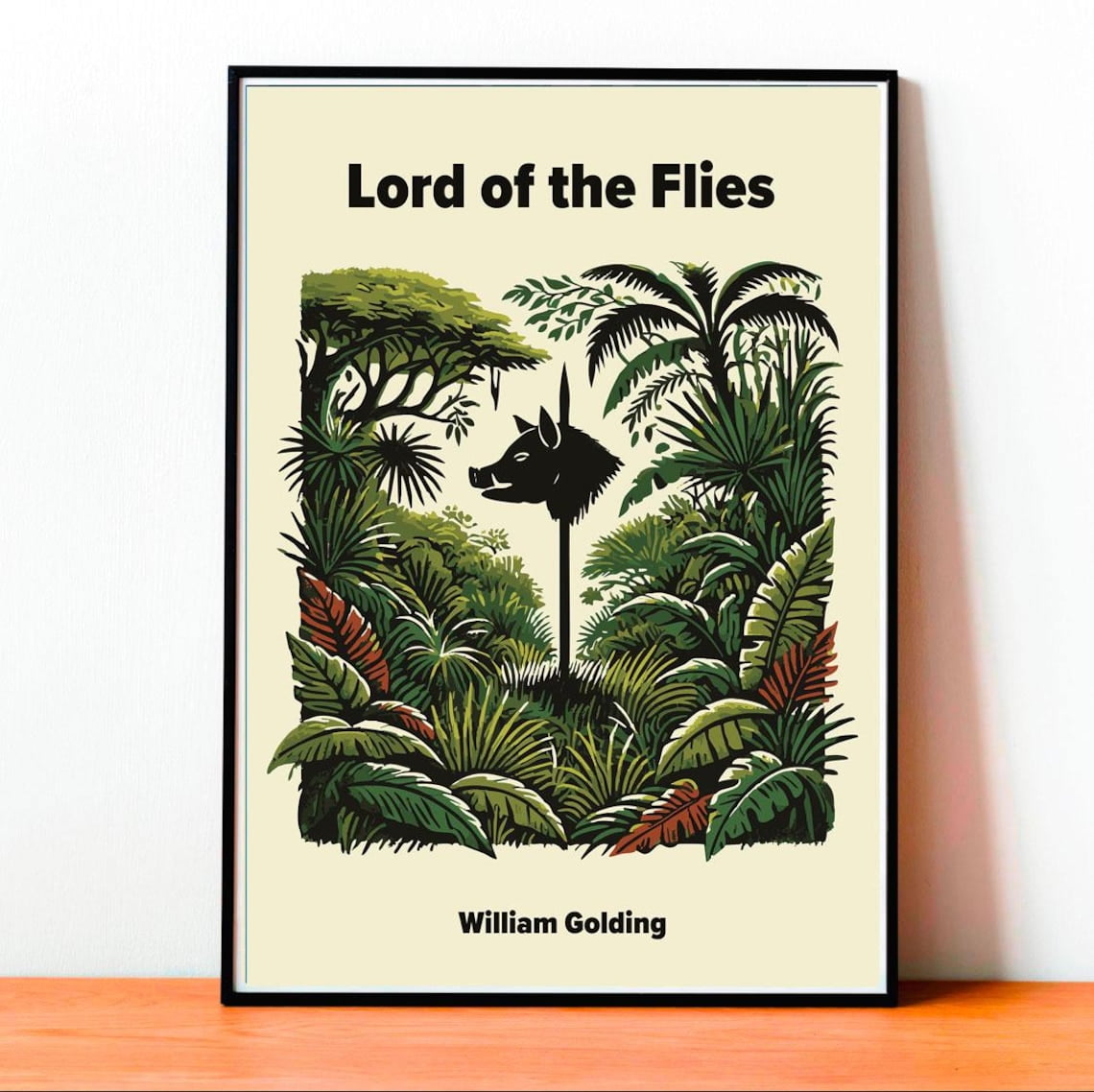 SEPT Lord Of The Flies Poster, William Golding Art, Classic Literature ...