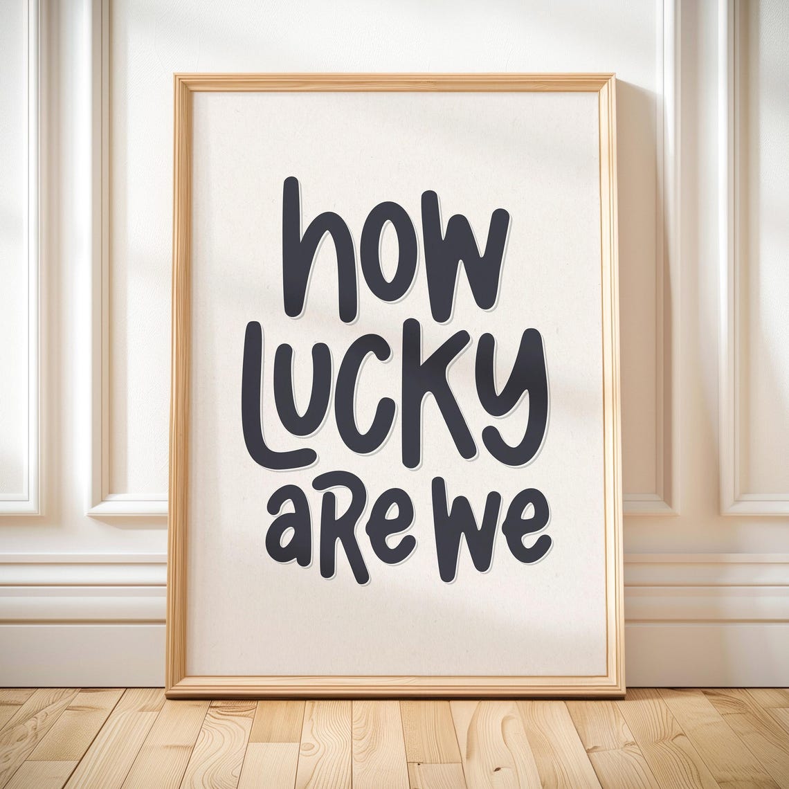 SEPT How Lucky Are We Poster Trendy Bedroom Print Cool Dorm Room Decor ...