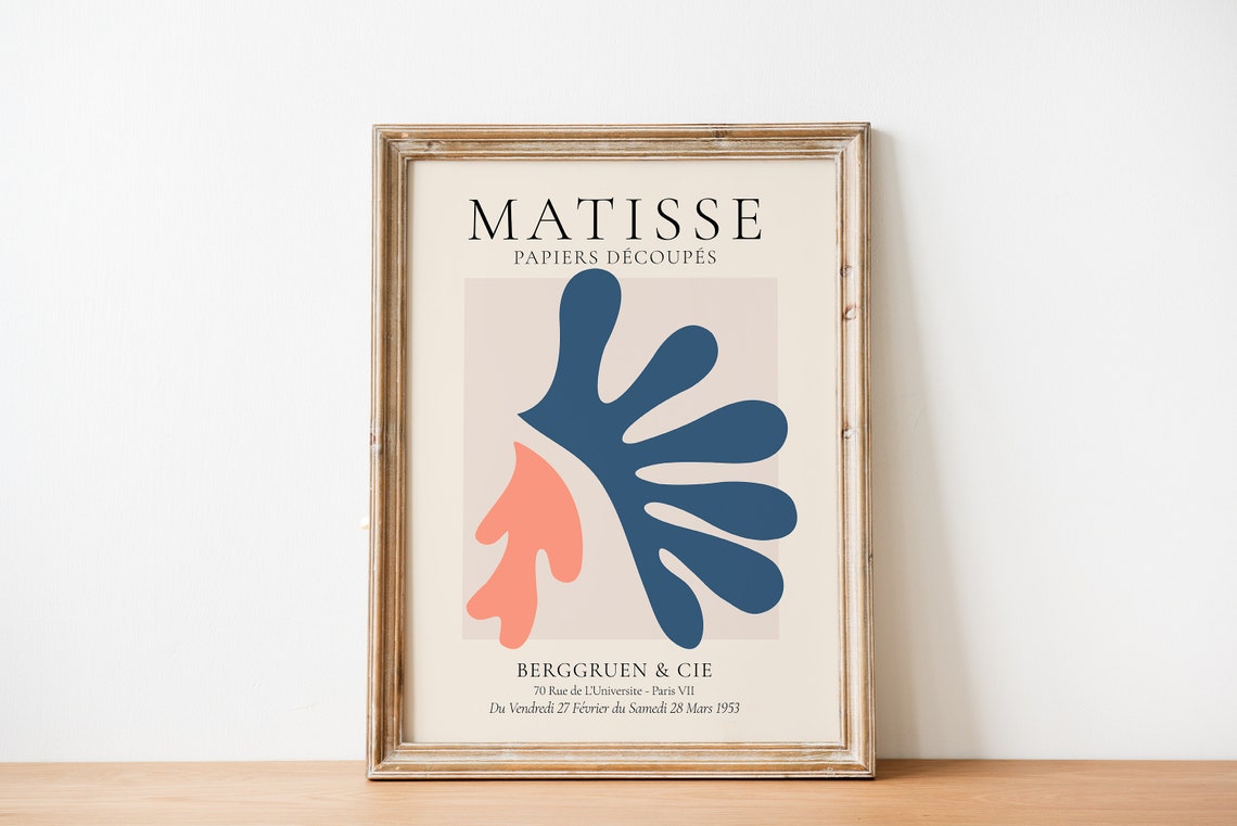 SEPT Matisse Print, Papiers Decoupes, Blue, Berggruen & Cie, Henri ...