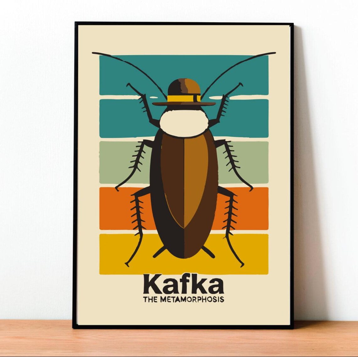 SEPT The Metamorphosis Poster, Franz Kafka Book Art, Vintage Literary ...