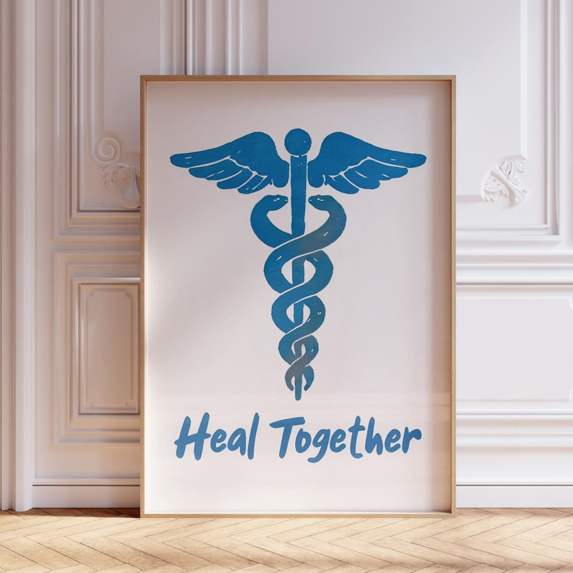 SEPT Minimalist Printable Art For Doctor, Caduceus Symbol Nursing Print ...