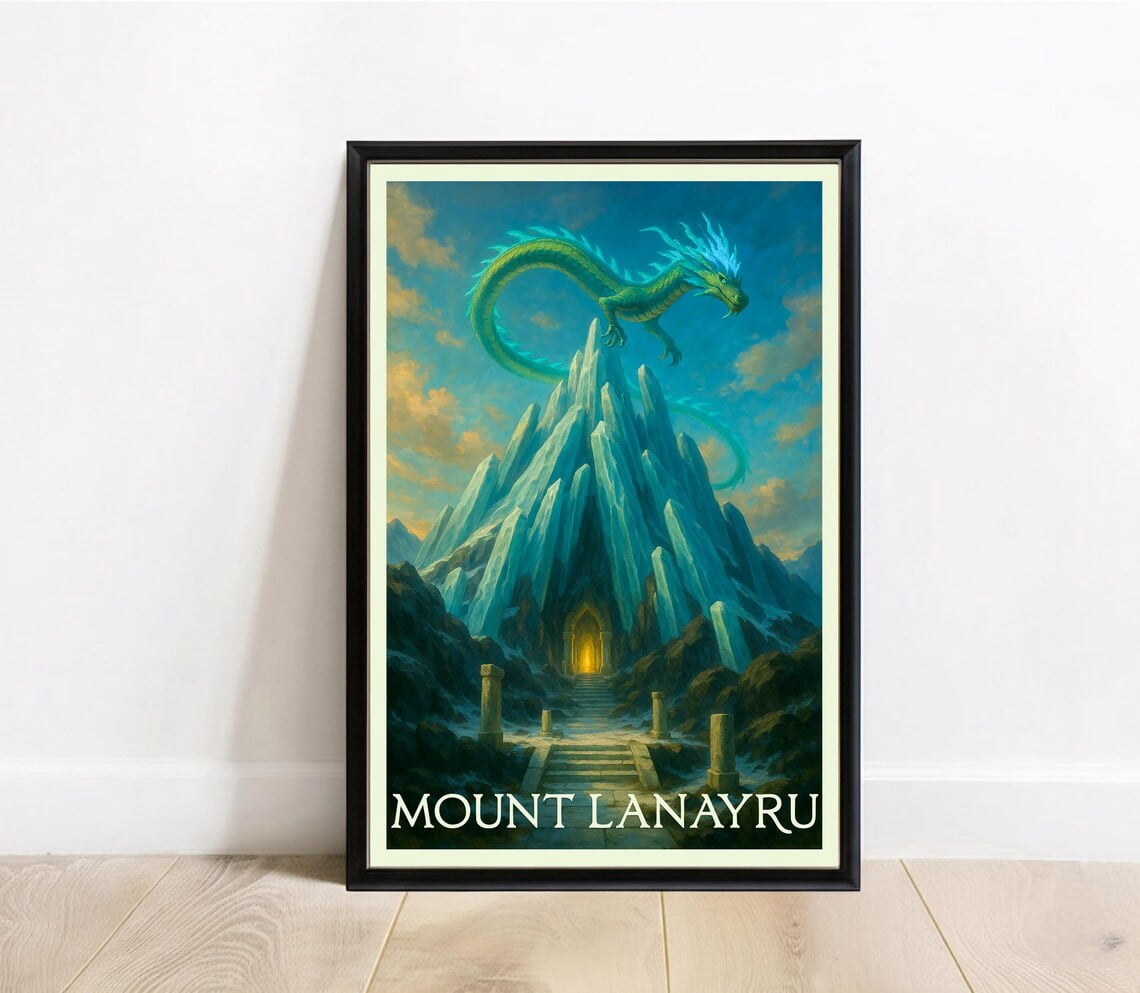 SEPT Mount Lanayru Travel Poster Print Legend Of Zelda Snowy Mountain ...