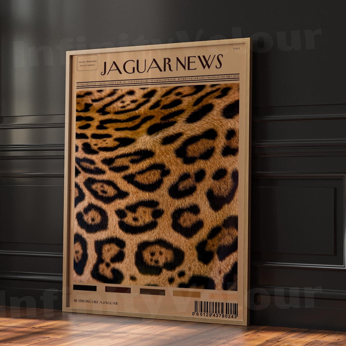 SEPT Newspaper Art Print,Vintage Jaguar Art,Over Bed Wall Decor,Retro ...