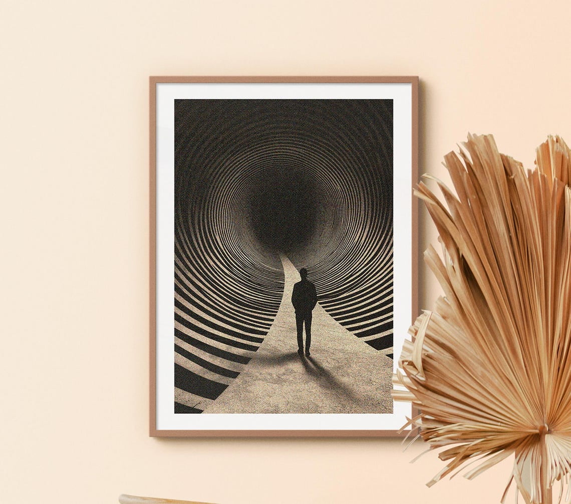 SEPT Optical Spiral Vintage Collage By Taudalpoi: Surreal Art, Retro ...