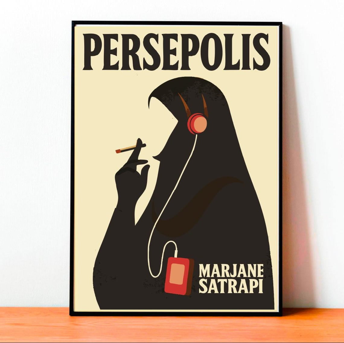 SEPT Persepolis Poster, Marjane Satrapi Art, Graphic Novel Print ...
