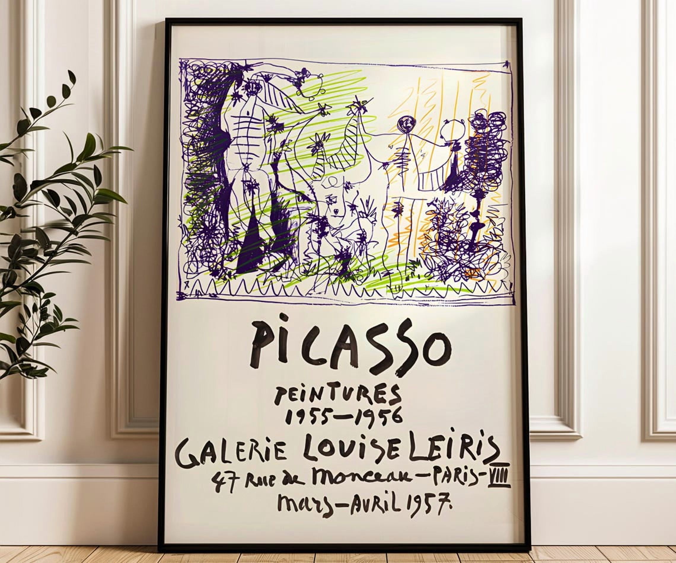 SEPT Picasso Wall Art, Museum Poster, Picasso Print ,Pablo Picasso ...