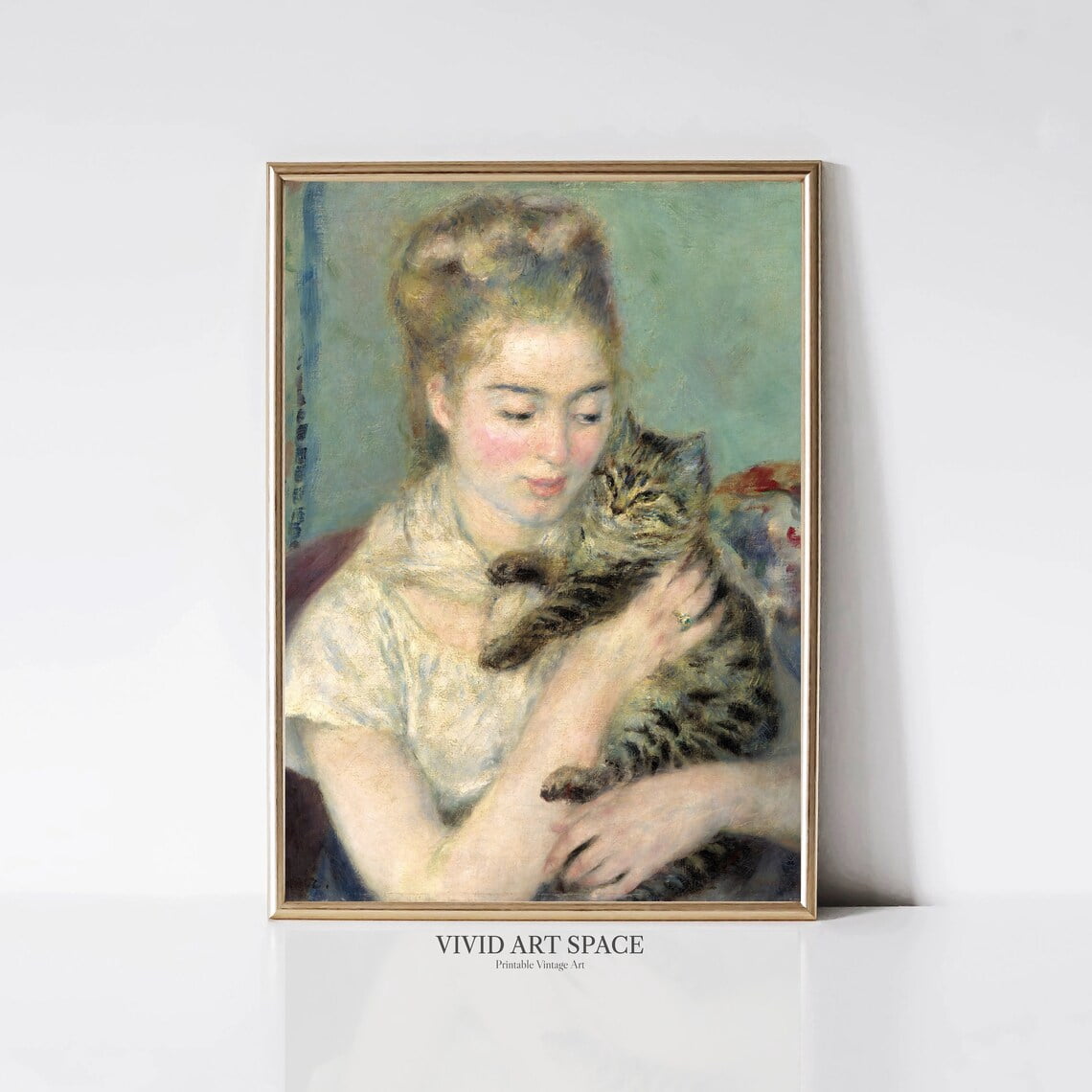 SEPT Pierre-Auguste Renoir Woman With A Cat Impressionist Woman ...