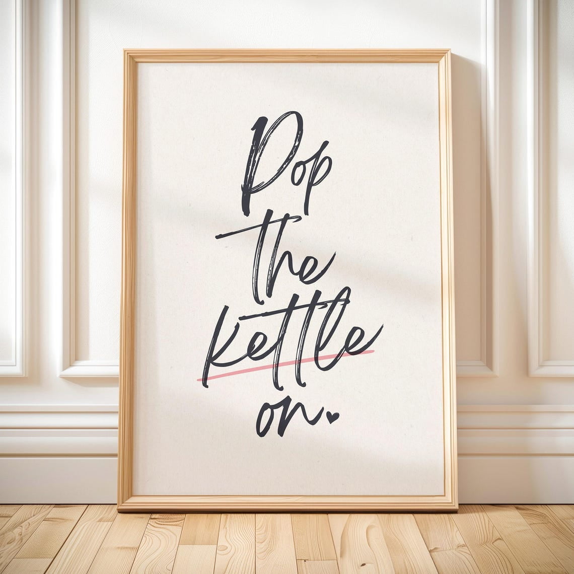 SEPT Pop The Kettle On Print Modern Kitchen Poster Trendy Home Decor ...