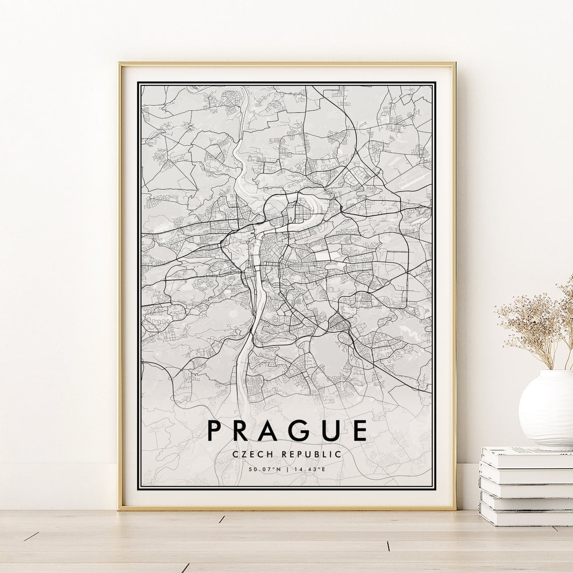 SEPT Prague Map Print, Czech Repubic City Map Print, Prauge Poster ...