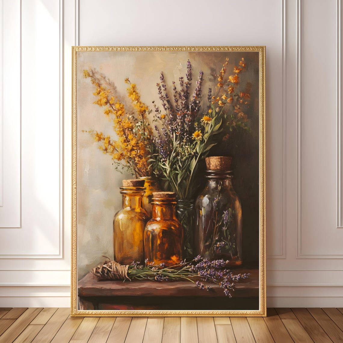 SEPT Printable Apothecary Herb Art Print Rustic Botanical Wall Art For ...