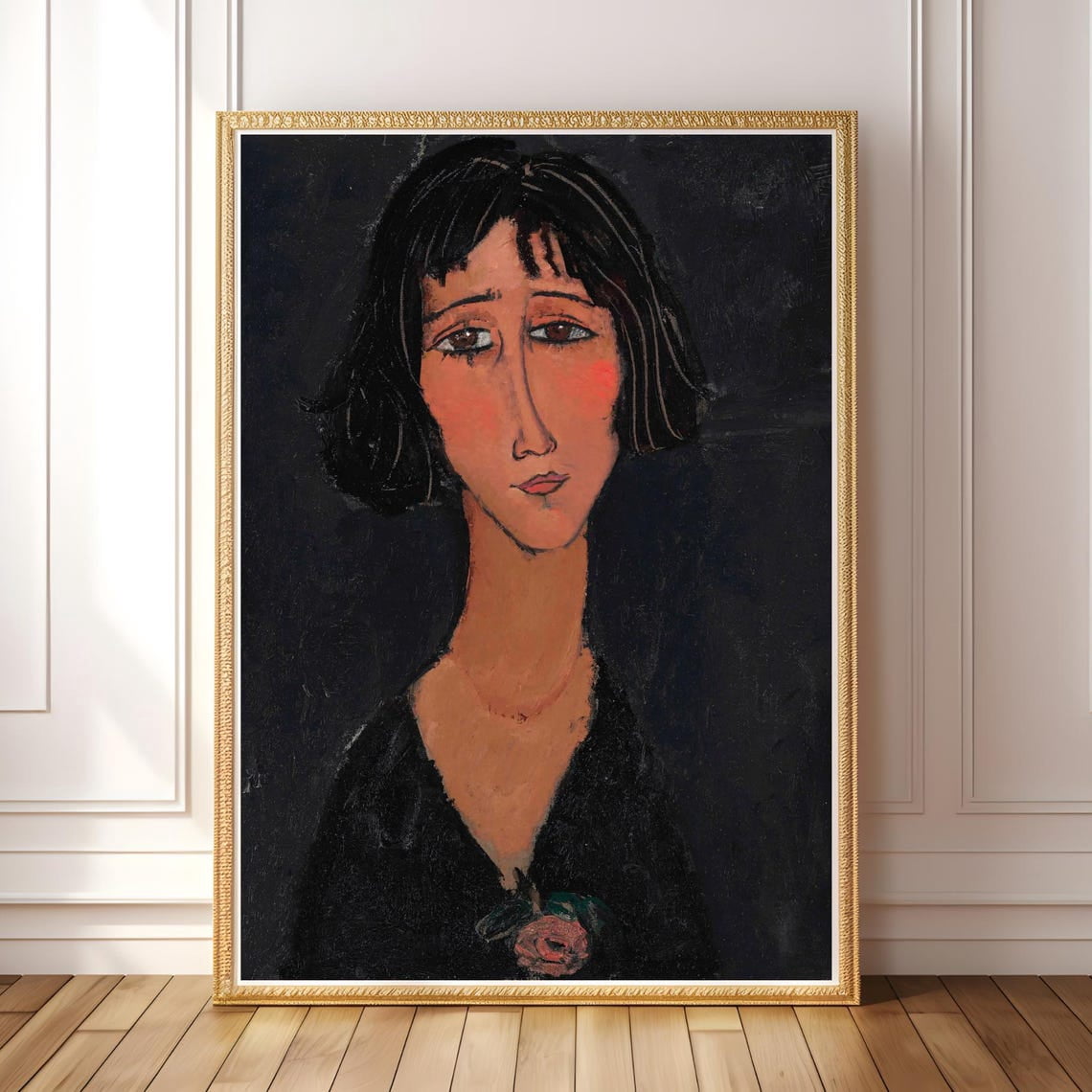 SEPT Printable Vintage Woman Painting, Whimsigoth Decor, Dark Academia ...