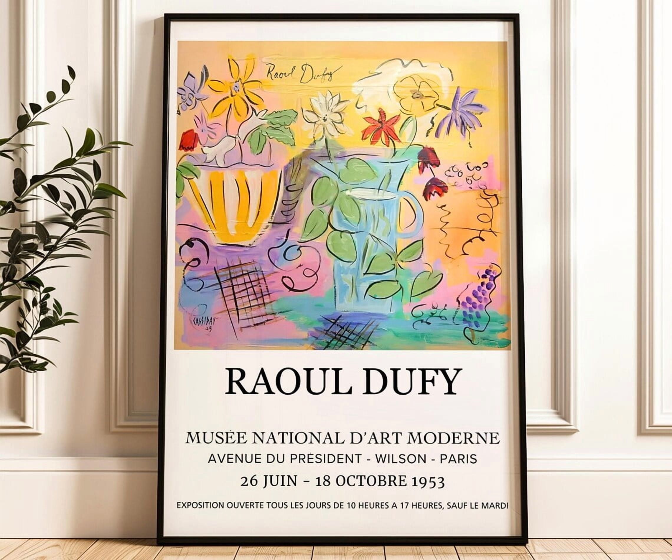 SEPT Raoul Dufy Exhibition Poster, Art Exhibition, D'Art Moderne 1953 ...