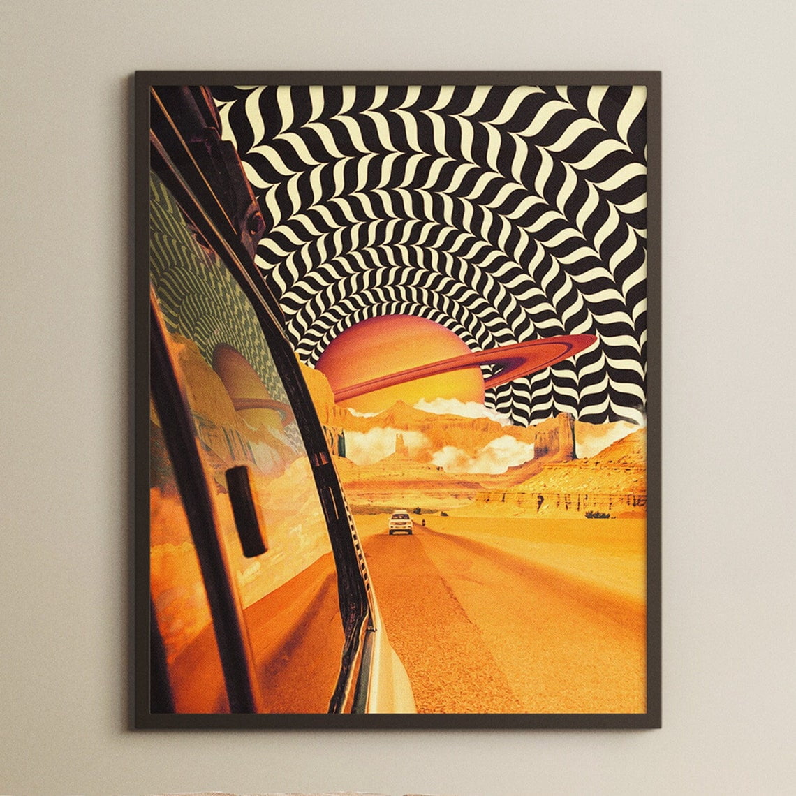 SEPT The Real Road Trip 2 Opart Poster Retro Vintage Art Collage Art ...