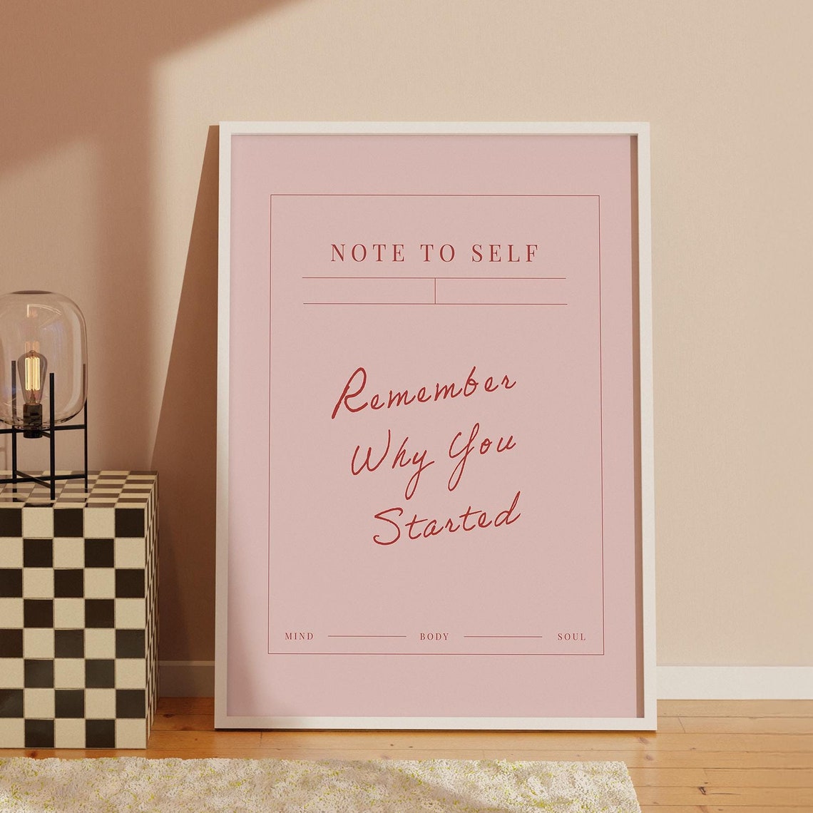 SEPT Remember Why You Started Motivational Quote Wall Art, Digital ...