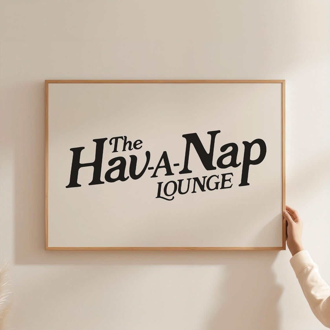 SEPT Retro Hav-A-Nap Above Bed Art Print, Horizontal Bedroom Wall Art ...
