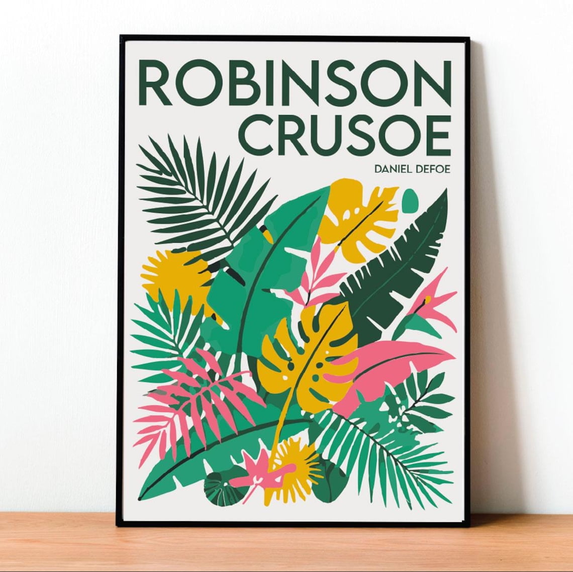 SEPT Robinson Crusoe Poster, Daniel Defoe Art, Classic Literature ...