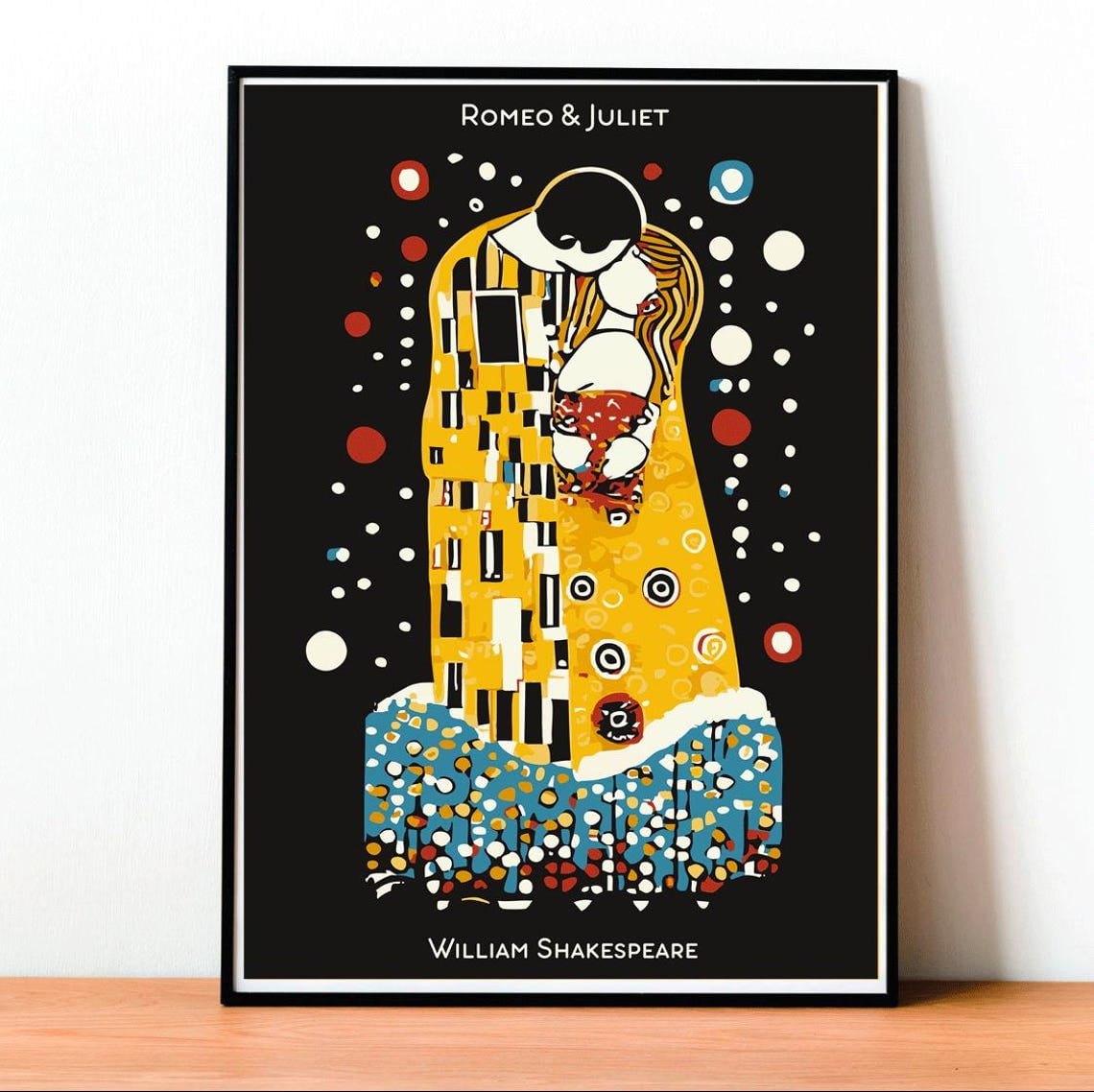 SEPT Romeo And Juliet Poster, Shakespeare Play Art, Classic Love Story ...