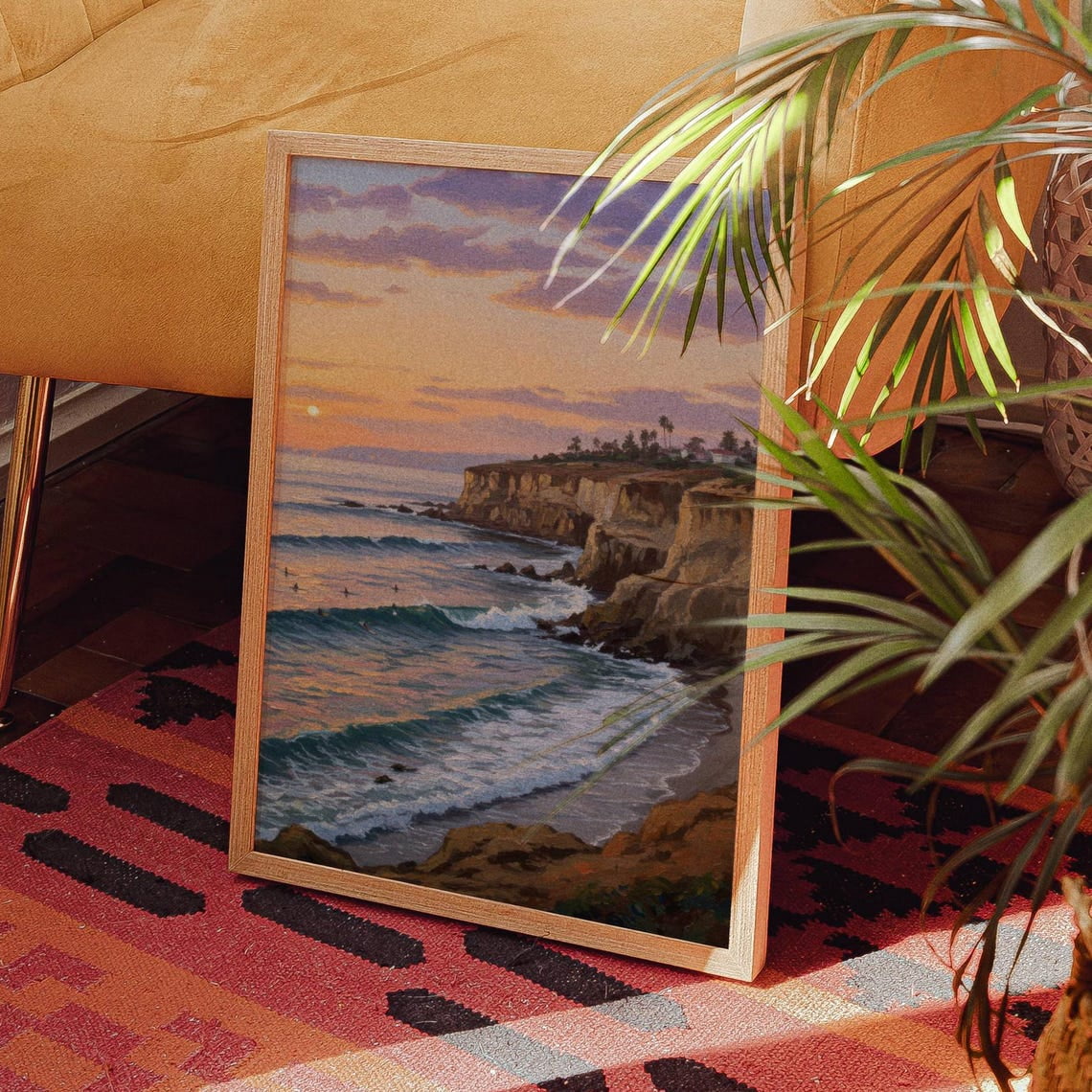 SEPT San Diego Sunset Cliffs Beachy Wall Art Print Coastal Ocean Sunset ...