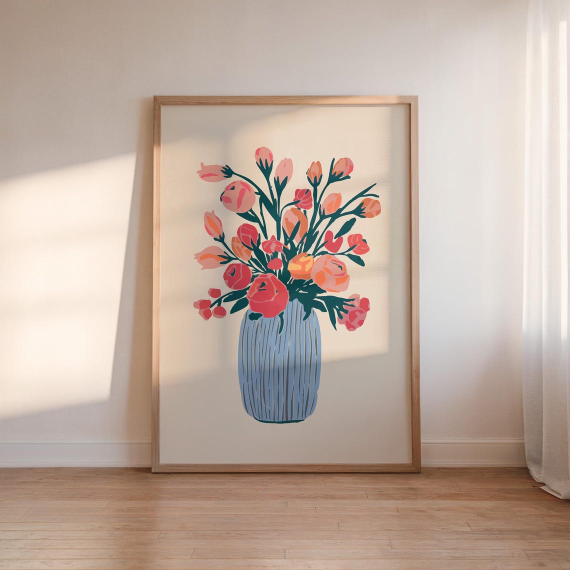 SEPT Simple Vertical Frame Mockup, 2:3 Frame Leaning On Wall Template ...