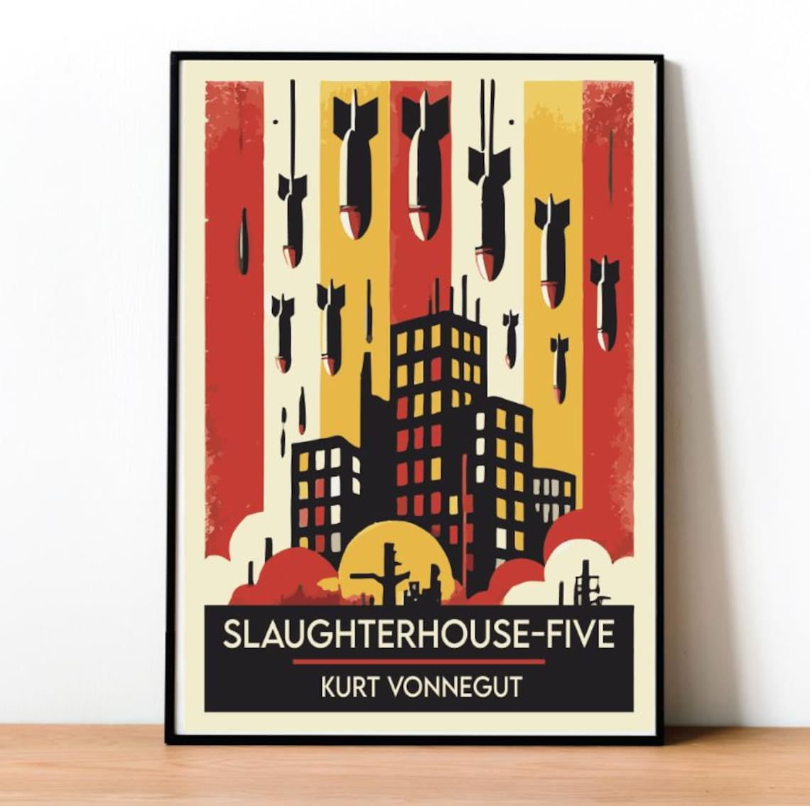 SEPT Slaughterhouse-Five Poster, Kurt Vonnegut Art Print, Classic Sci ...