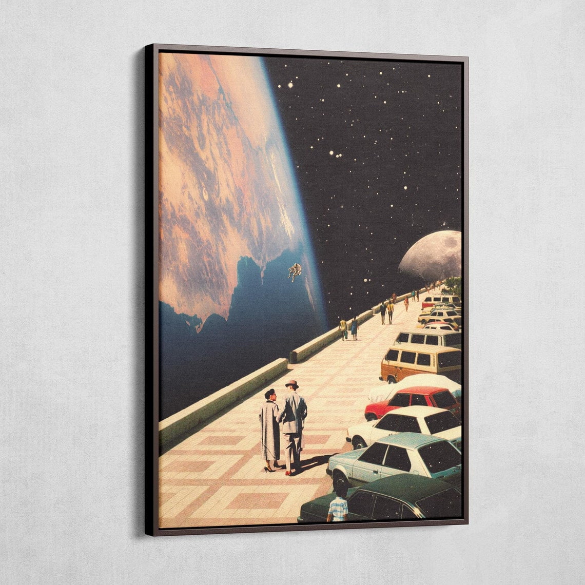 SEPT Space Promenade And Framed Retro Futurism, Space Collage, Vintage ...