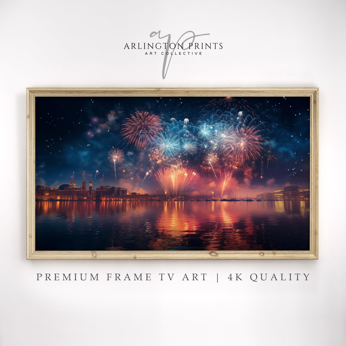 SEPT Summer 4Th Of July Fireworks, Fourth Of July Americana Art Art ...