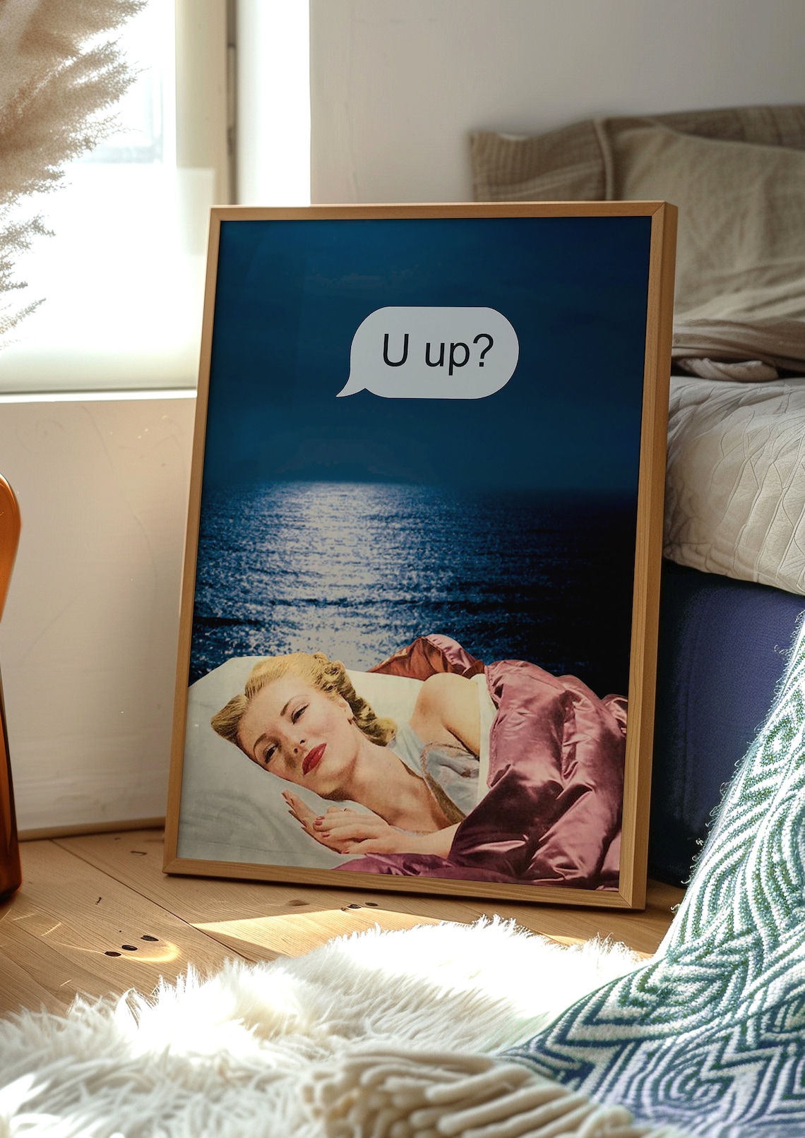 SEPT U Up? Art Print Surreal Retro Woman Brat Summer Cheeky College ...