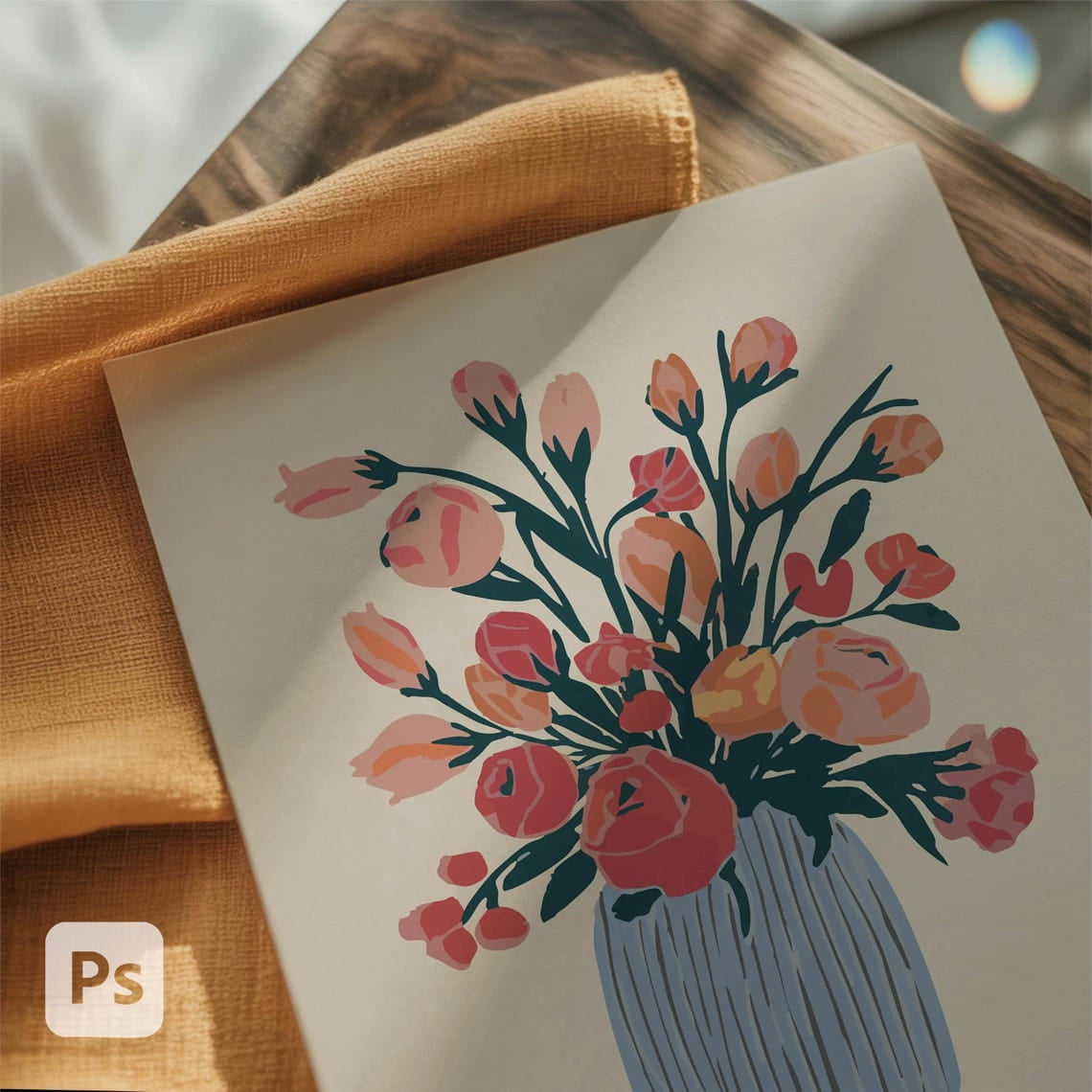 SEPT Vertical Poster Mockup Close Up Detail Mockup Minimal Interior ...