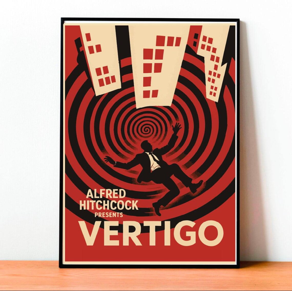 SEPT Vertigo Poster, Alfred Hitchcock, Classic Movie, Vintage Poster ...