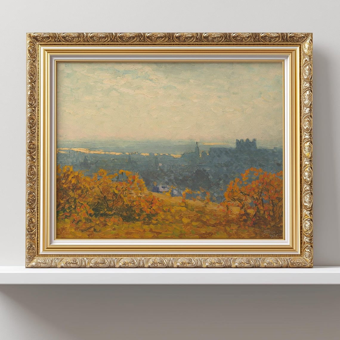 SEPT Vintage Autumn Landscape, Printable Fall Leaves Wall Art, European ...