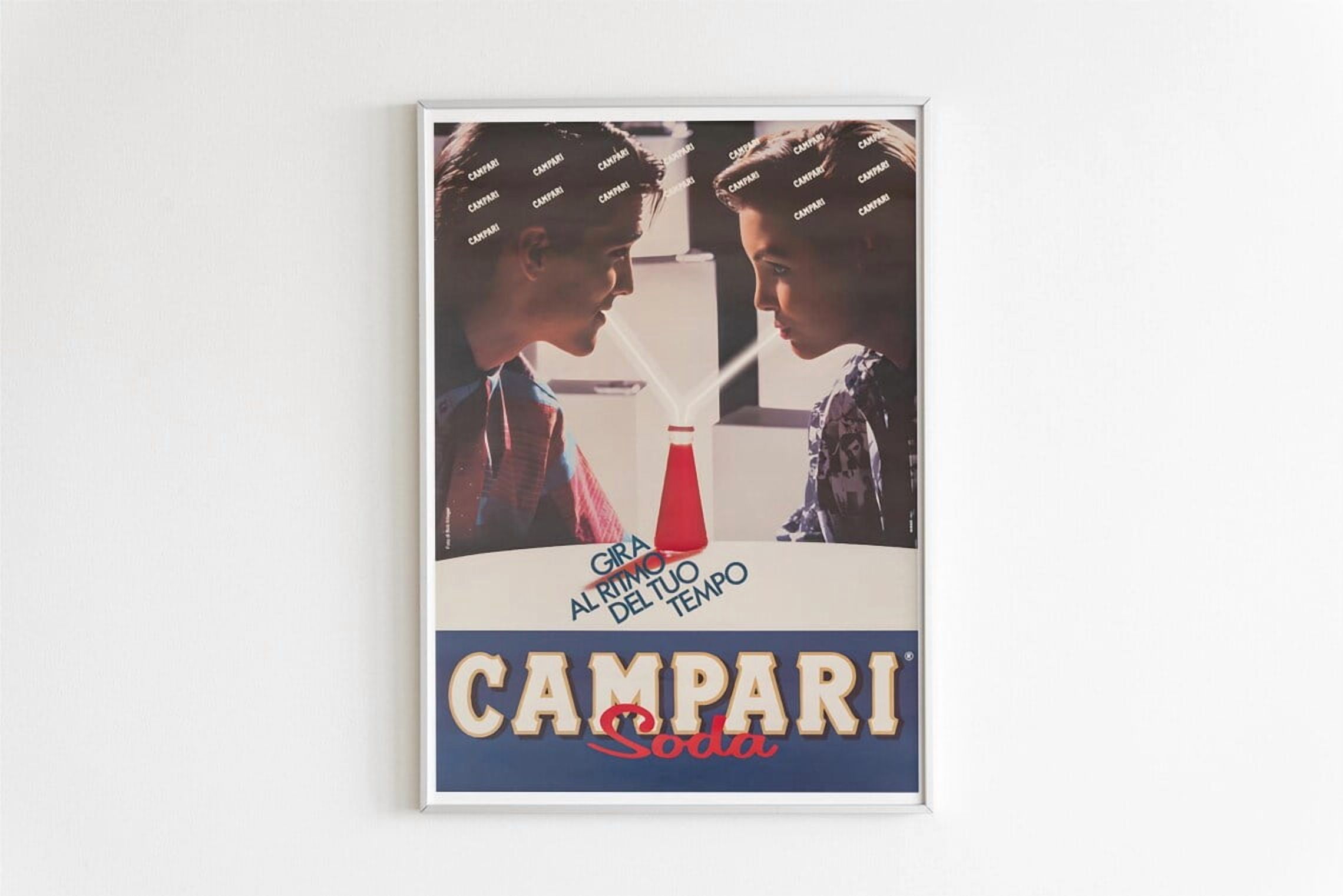 SEPT Vintage Campari Soda Wall Art, Retro Italian Beverage Poster ...