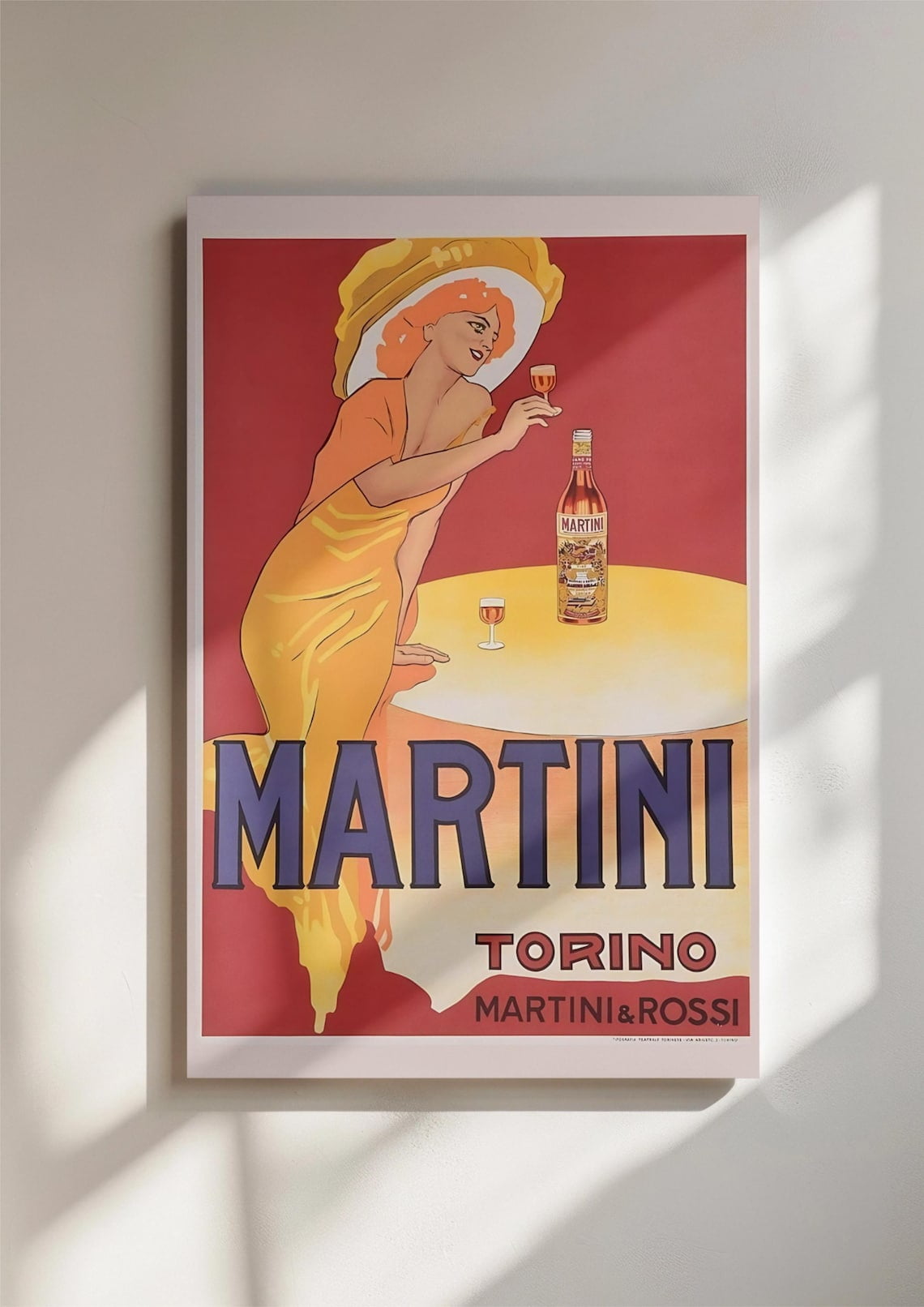 SEPT Vintage Martini & Rossi Poster Wall Art - Printable Italian Liquor ...