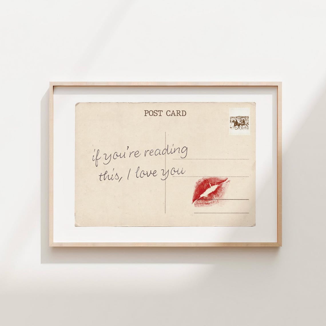 SEPT Vintage Post Card Envelope Poster Trendy Horizontal Print ...