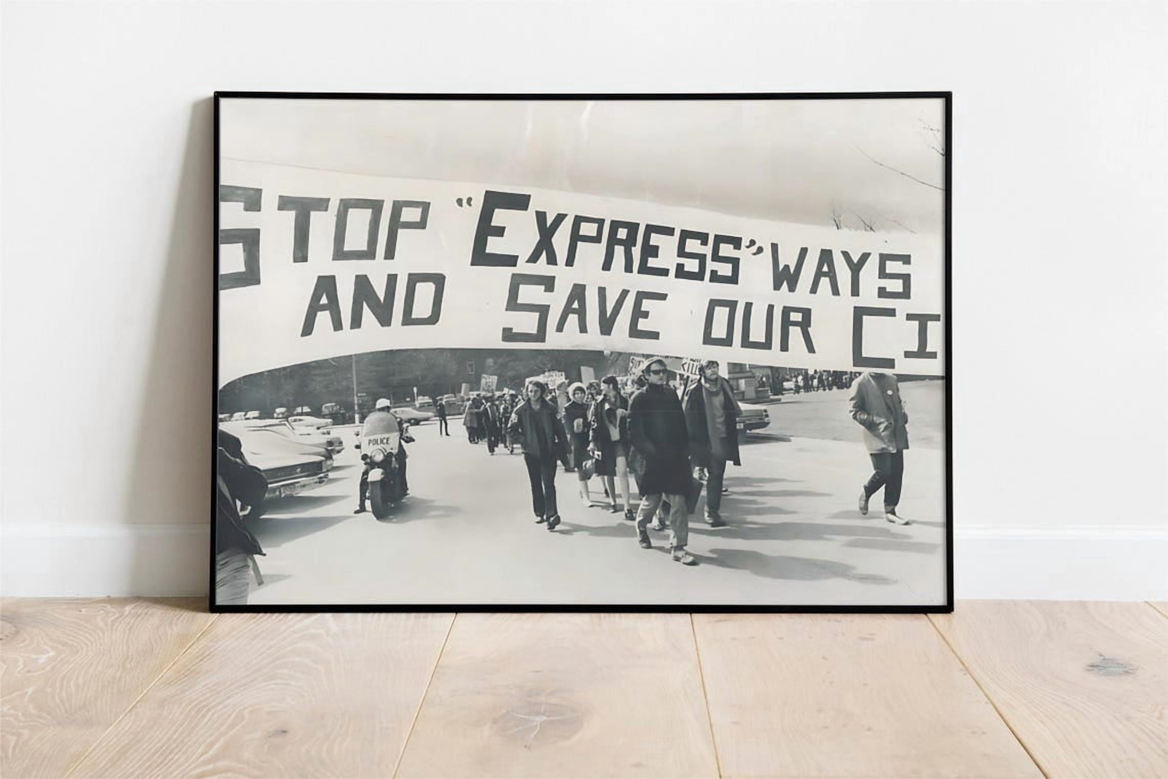 SEPT Vintage Protest Art Print Stop Expressways And Save Our City ...