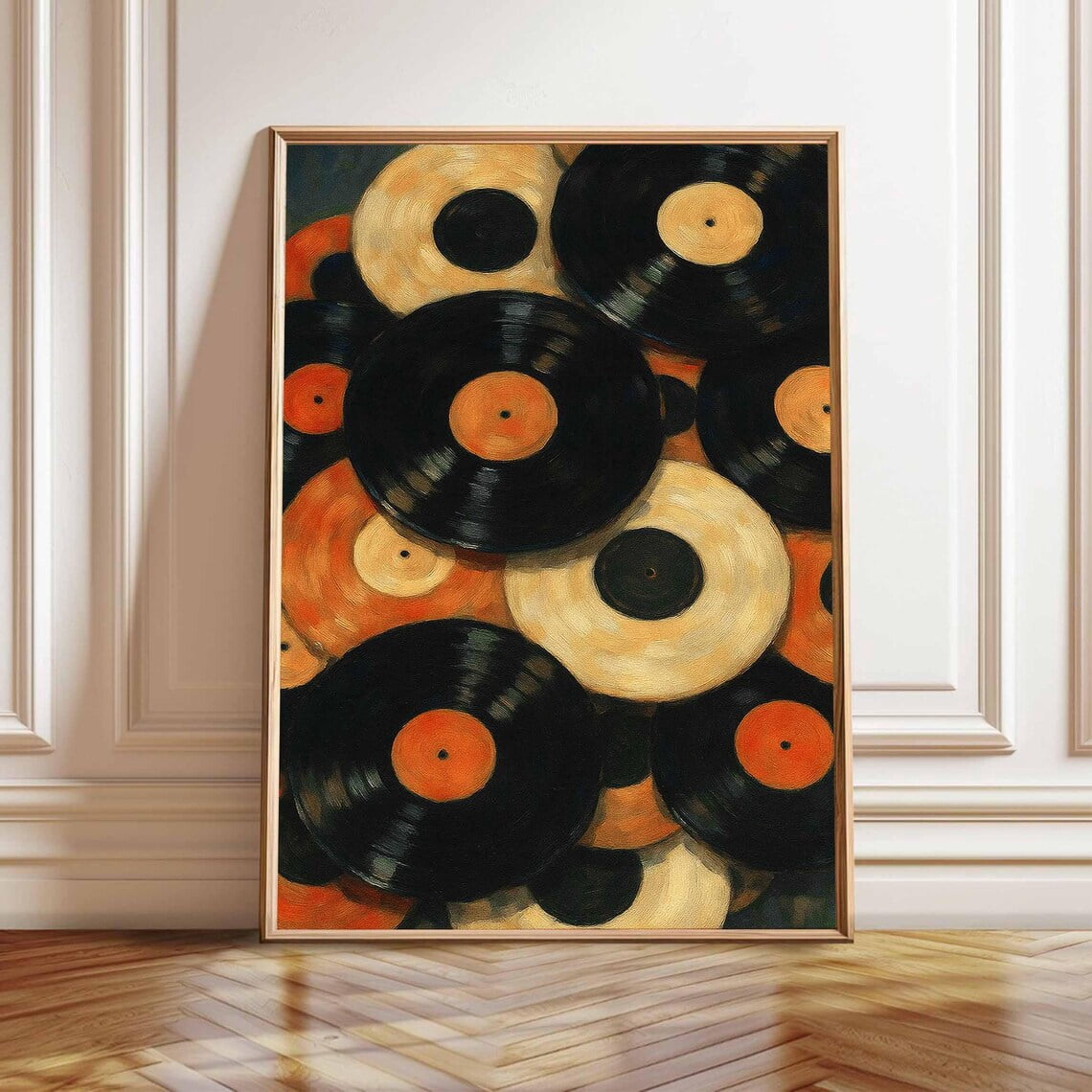 SEPT Vintage Vinyl Record Print, Eclectic Retro Wall Art, Music Poster ...