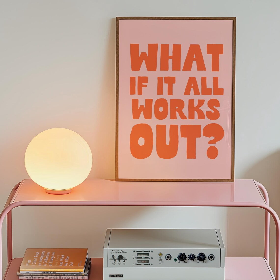 SEPT What If It All Works Out Print, Daily Affirmation Poster ...