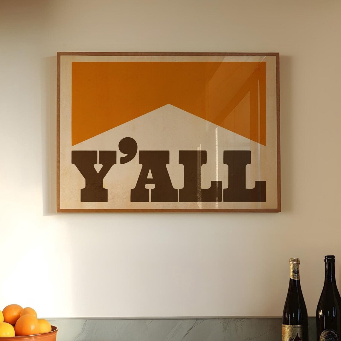 SEPT Y'All Wall Art Print, Western Decor, Vintage Western Poster, Y'All ...