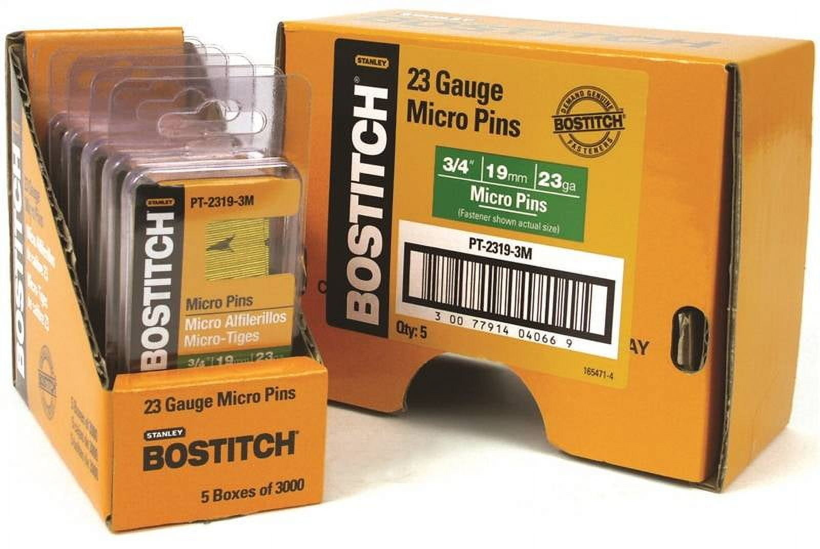 SEPTLS688PT23193M - Bostitch Pin Nails - PT-2319-3M - Walmart.com