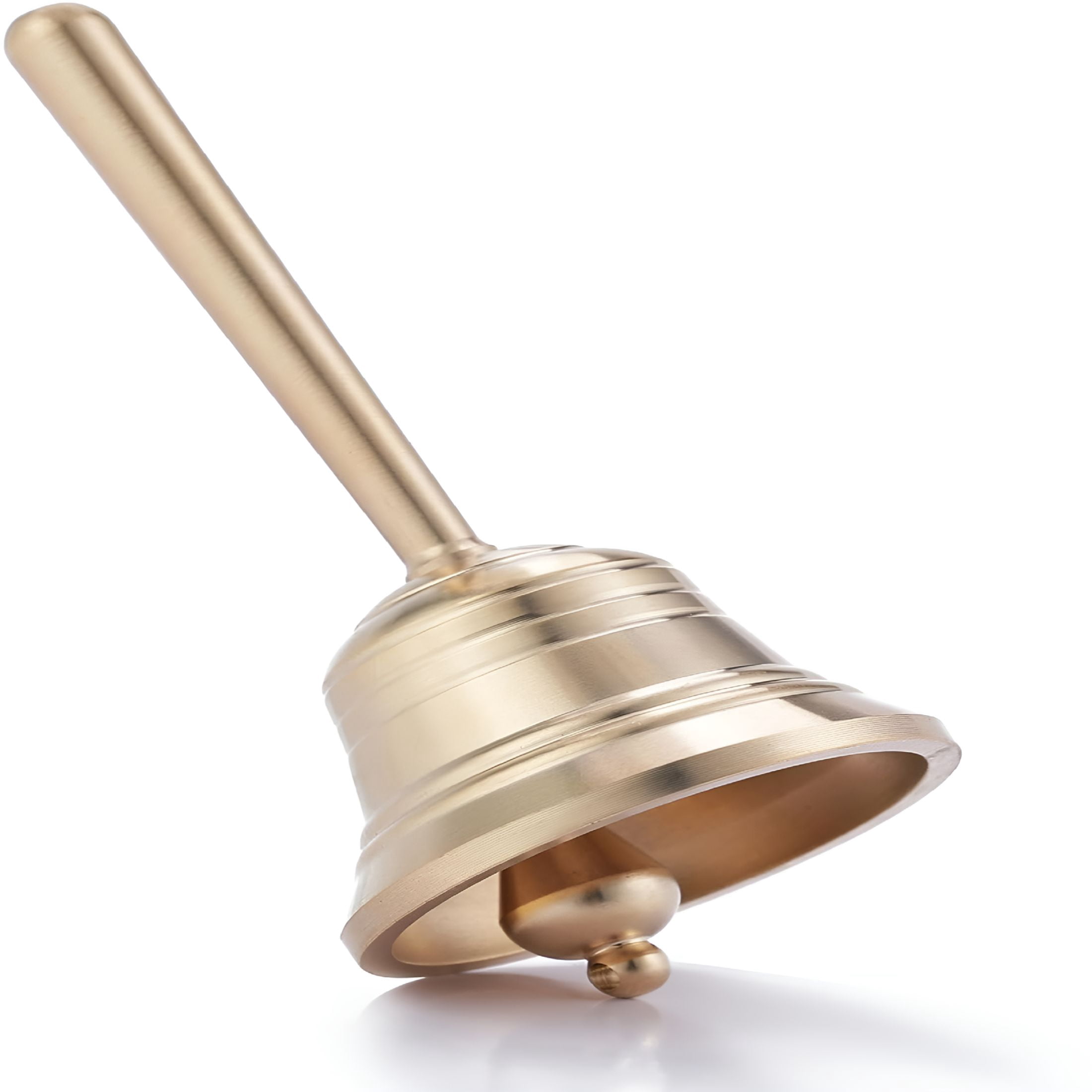 SEPTRIO Small Solid Brass Hand Call Bell for Seniors, Bedside, Teacher ...