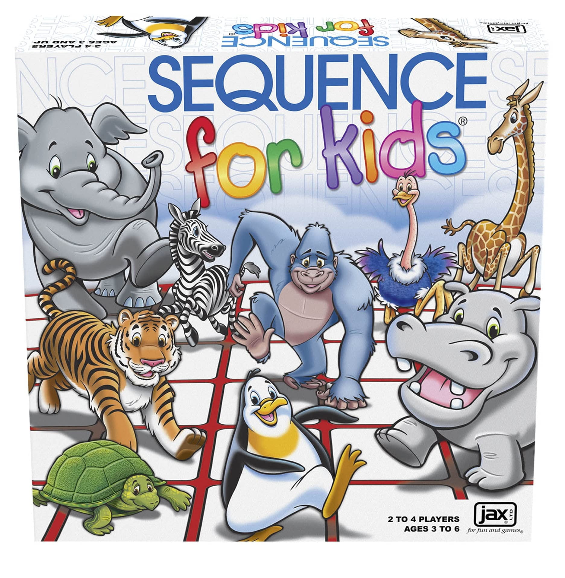 SEQUENCE for Kids -- The 'No Reading Required' Strategy Game by Jax and Goliath, Multi Color, 11 ...