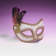 Halloween Fortune Teller - Half Mask - With Brown Scarf - Walmart.com