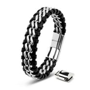 KRKC&CO 12mm Mens Cuban Link Bracelet, 18k Gold Plated Iced Out ...